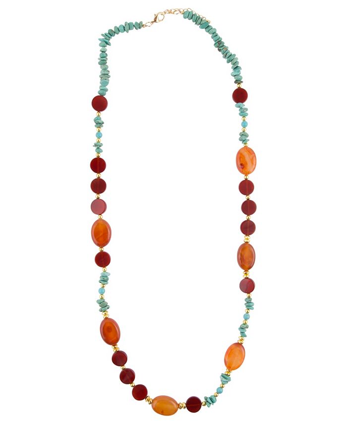 Barse Women's Out West Genuine Stone Long Necklace - Macy's