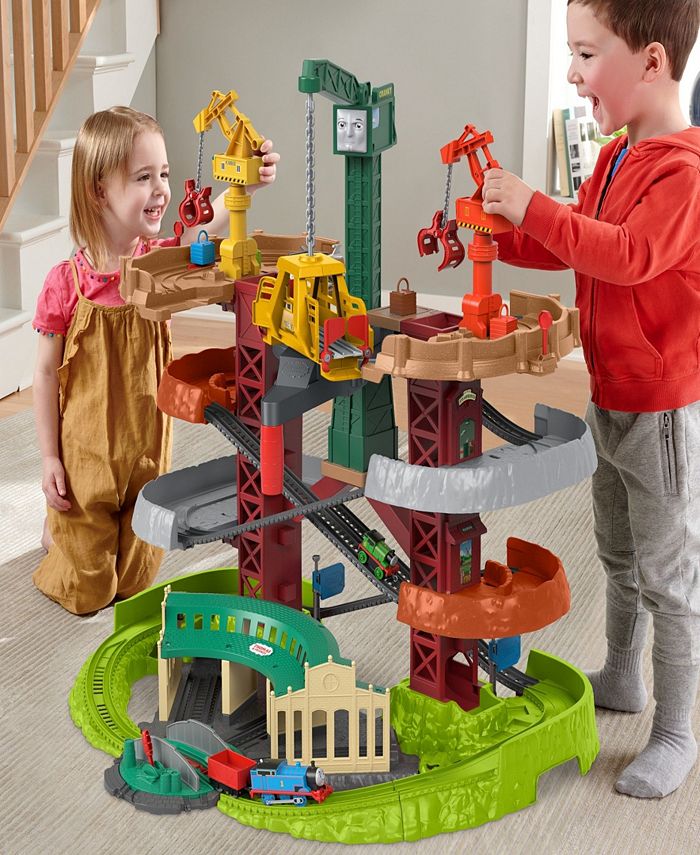 Thomas the Train Thomas and Friends Trains and Cranes Super Tower Playset - Macy's