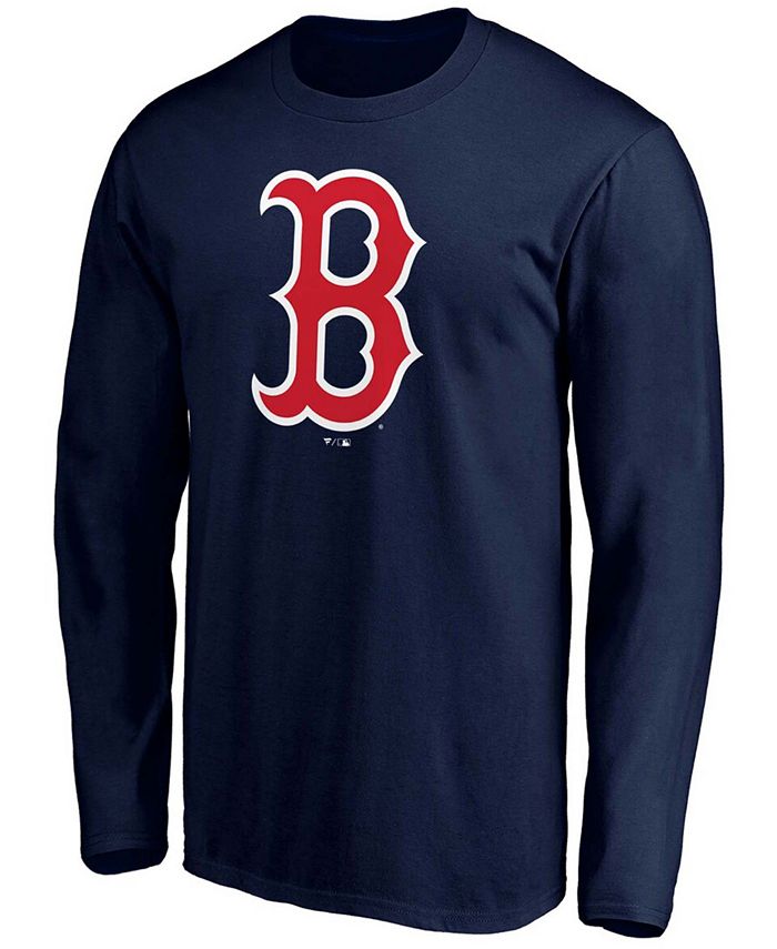 Fanatics Men's Navy Boston Red Sox Official Logo Long Sleeve T-shirt ...