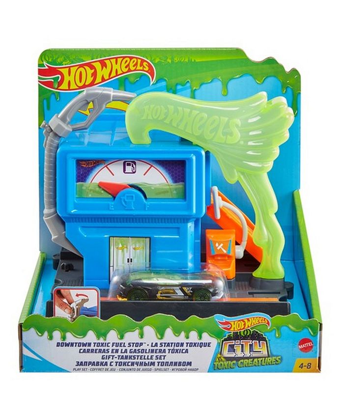 Hot Wheels Downtown Toxic Fuel Stop Play Set - Macy's