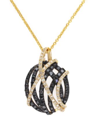 EFFY Collection Caviar EFFY® Black (3/4 ct. t.w.) and White (1/5 ct. t ...