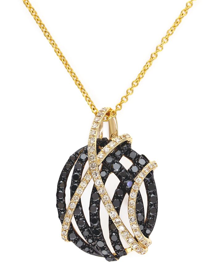 EFFY Collection Caviar EFFY® Black (3/4 ct. t.w.) and White (1/5 ct. t ...