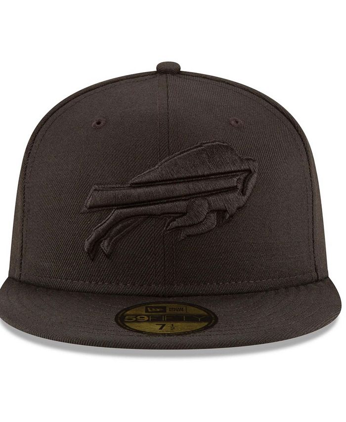 New Era Buffalo Bills Black on Black 59FIFTY Fitted Cap - Macy's