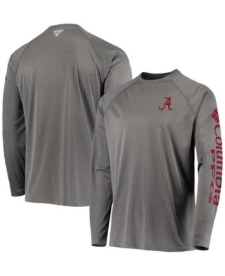 Men's Charcoal Alabama Crimson Tide PFG Terminal Tackle Omni-Shade Long ...