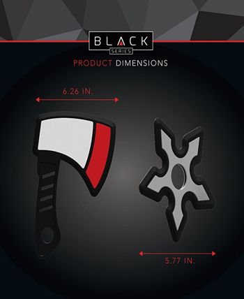 Black Series Axe Throwing Target Set-3 Plastic Axes, Indoor/Outdoor ...