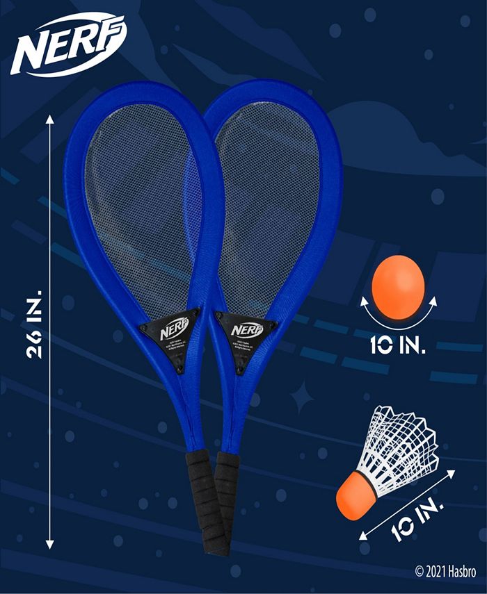 Nerf Jumbo Badminton Set, Includes 2 Oversized Racquets, Ball, and ...