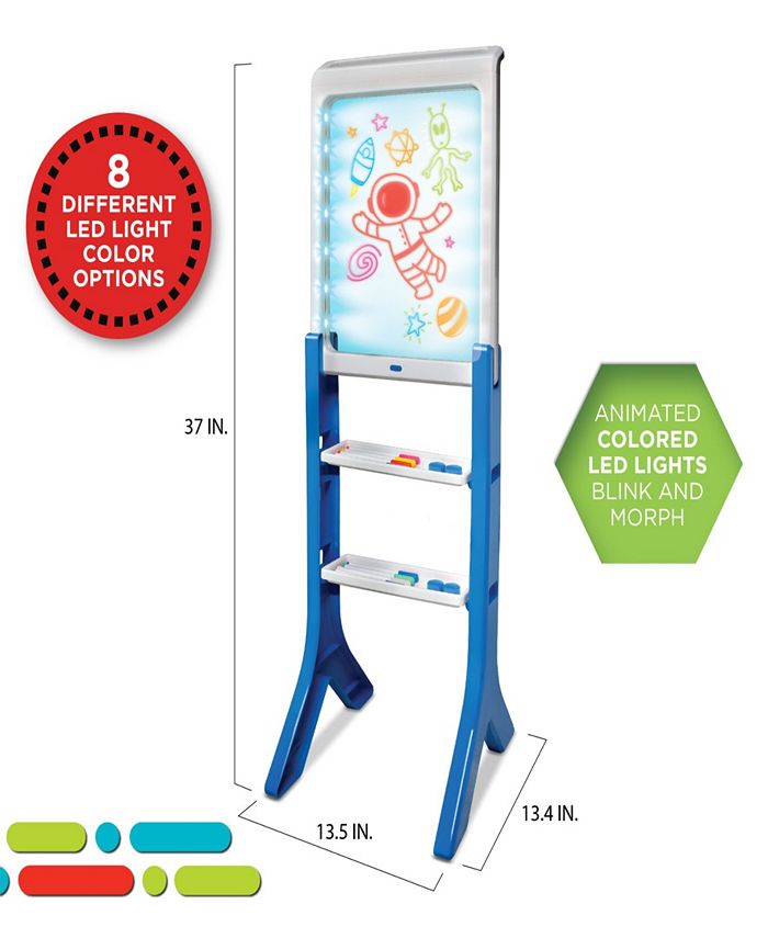 Discovery Kids LED Artist Easel with Removable Glow in the Dark ...