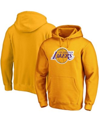 Men's Gold Los Angeles Lakers Primary Team Logo Pullover Hoodie - Macy's