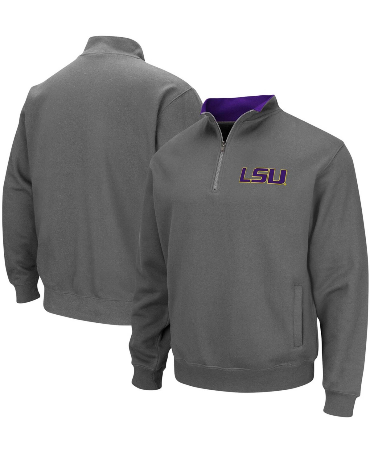Click here for Mens Charcoal Lsu Tigers Tortugas Logo Quarter-Zip... prices