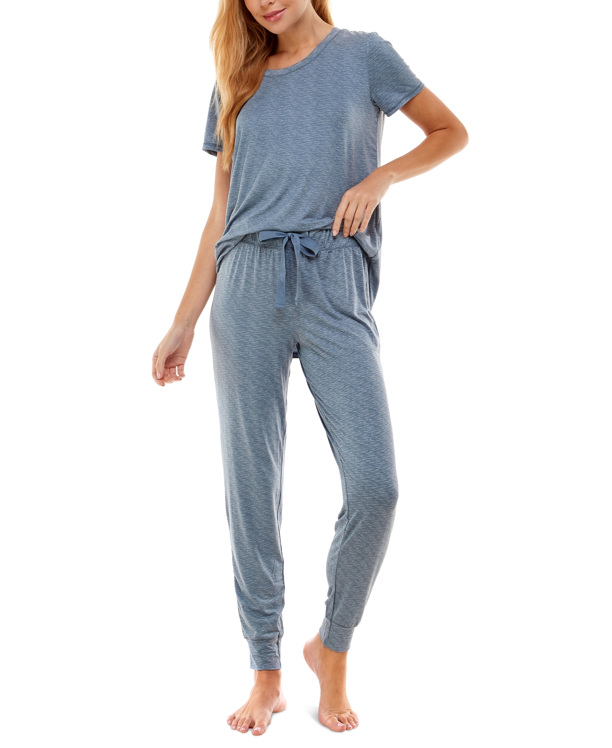 Click here for Roudelain Printed Short Sleeve Top & Jogger Pajama... prices