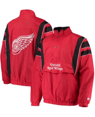 Men's Red Detroit Red Wings Impact Half-Zip Jacket - Macy's