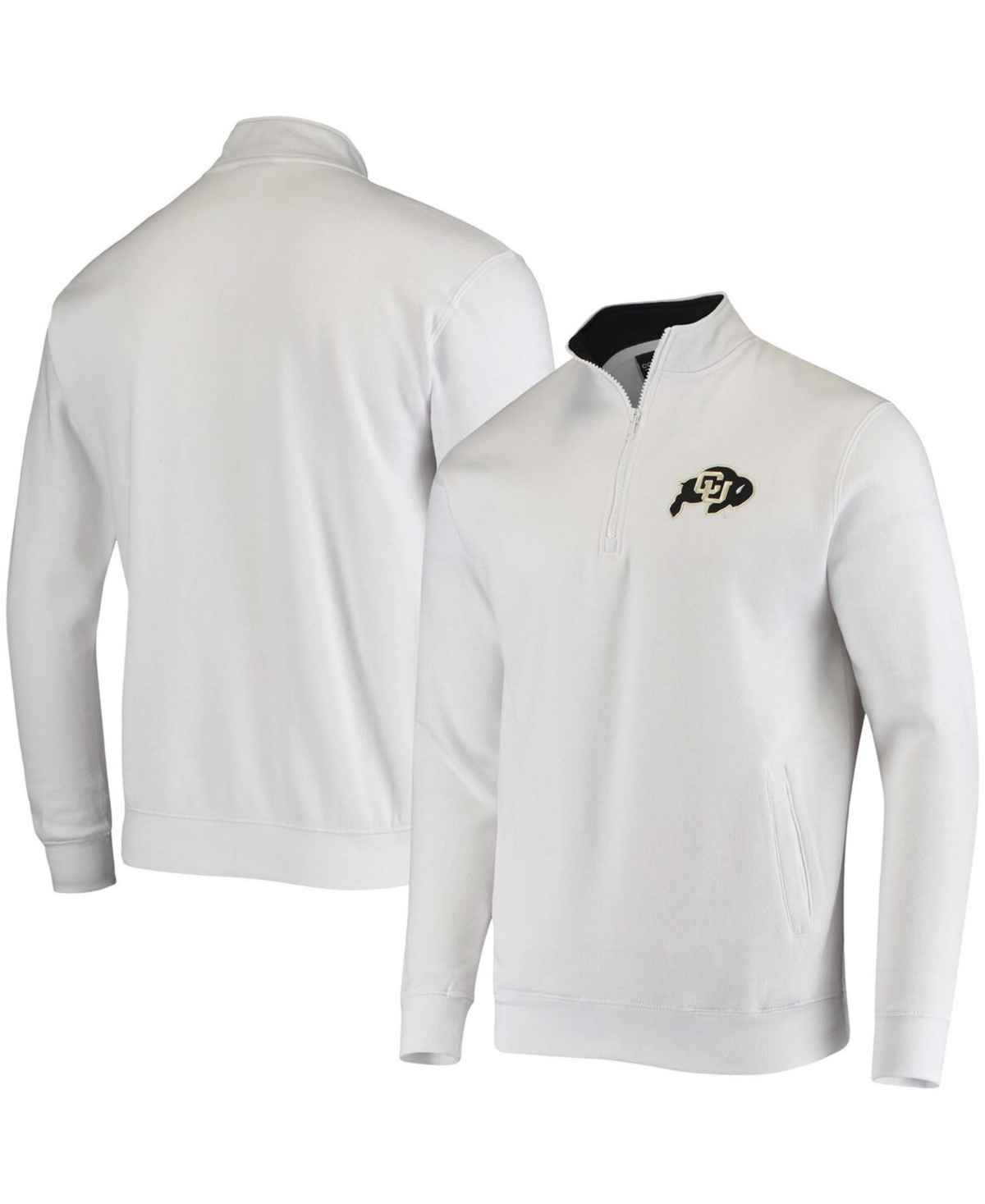 Click here for Mens White Colorado Buffaloes Tortugas Logo Quarte... prices