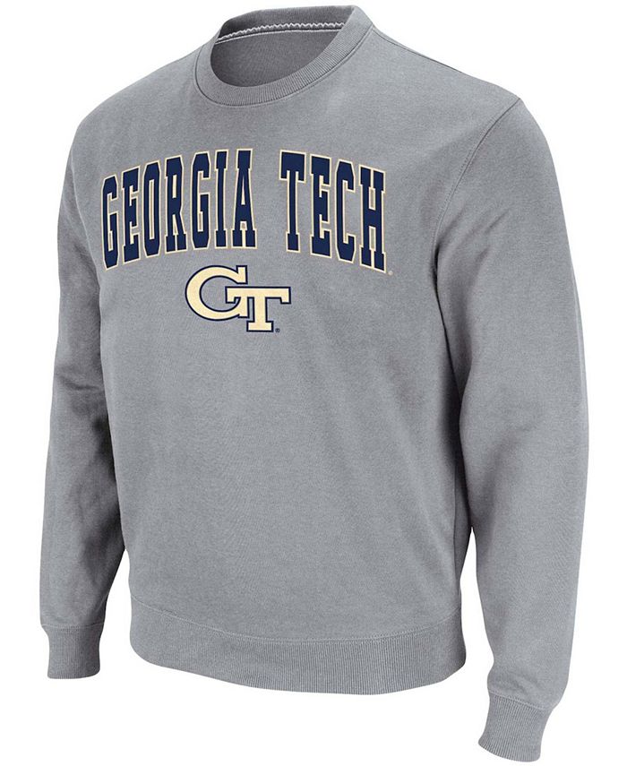 Colosseum Men's Heathered Gray Georgia Tech Yellow Jackets Arch & Logo ...