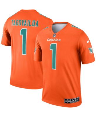 Men's Tua Tagovailoa Orange Miami Dolphins Inverted Legend Jersey - Macy's