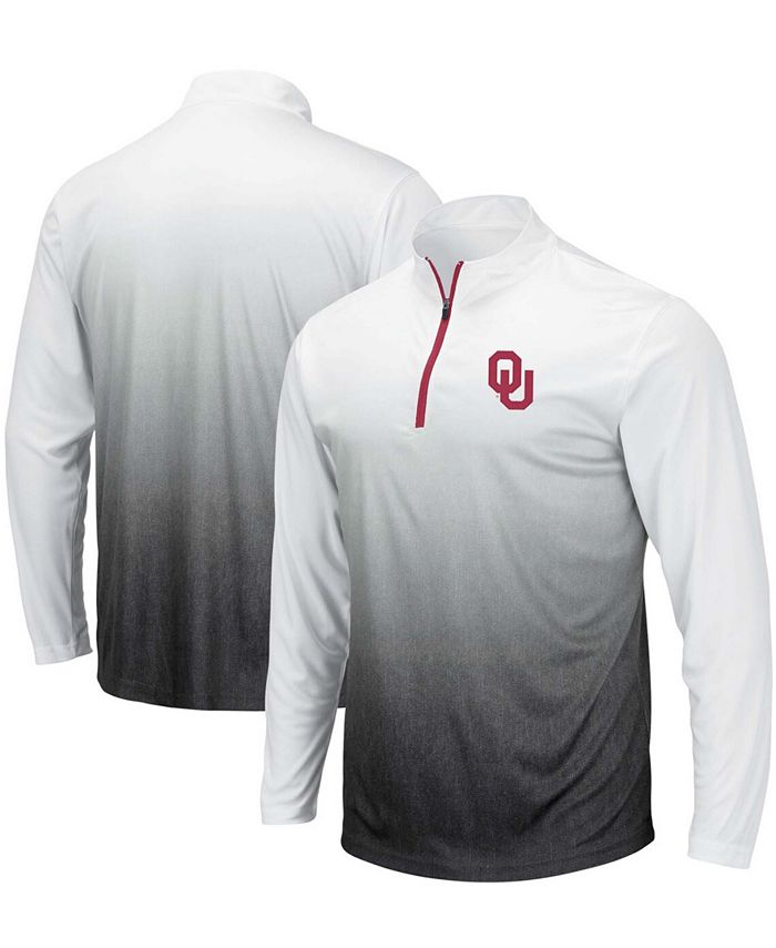 Colosseum Men's Gray Oklahoma Sooners Magic Team Logo Quarter-Zip ...