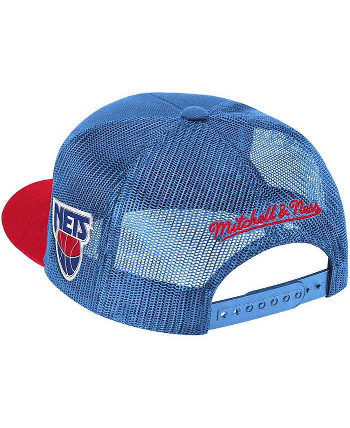 Mitchell & Ness Men's Light Blue, Red New Jersey Nets Hardwood Classics ...