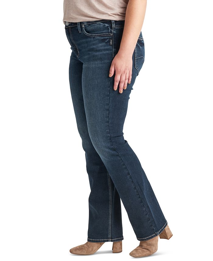 Silver Jeans Co. Plus Size Suki Slim Bootcut Jeans, Short & Regular ...