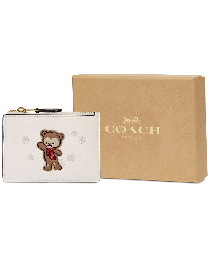 COACH Boxed Mini Leather ID Case - Macy's