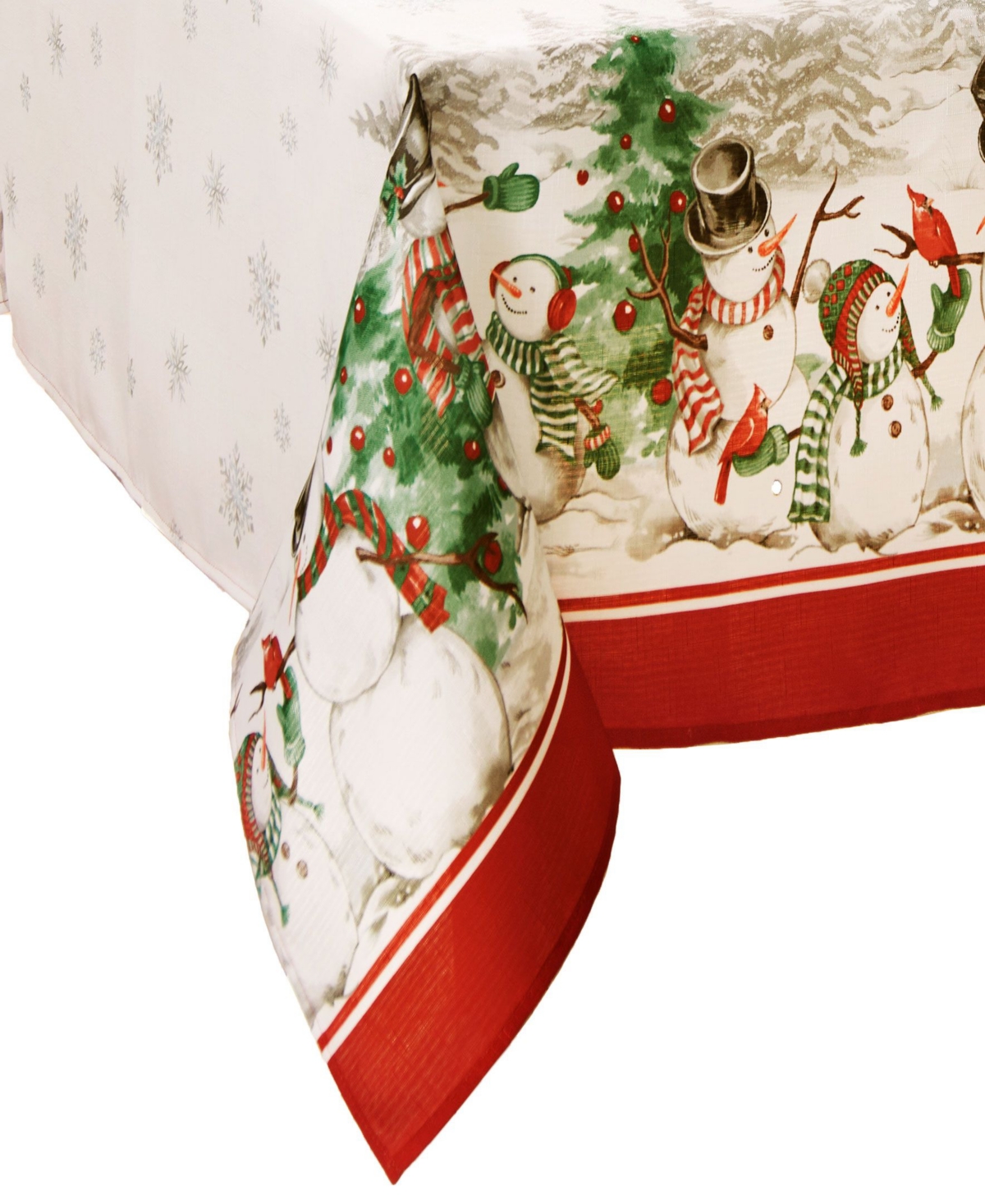Click here for Snowman Winterland Holiday Snowflake Rectangle Tab... prices