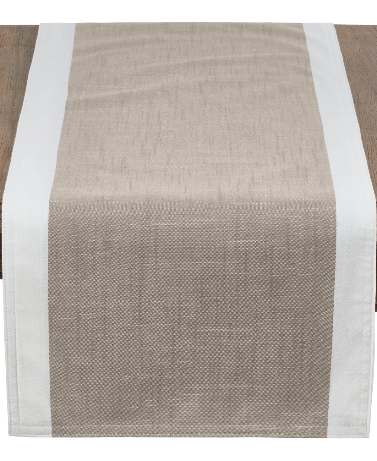 Click here for Saro Lifestyle Casual Table Runner with Banded Bor... prices