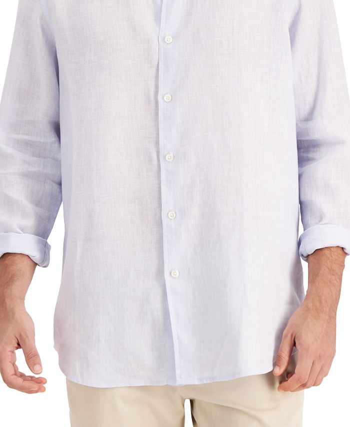 Club Room Men's 100% Linen Shirt, Created for Macy's - Macy's