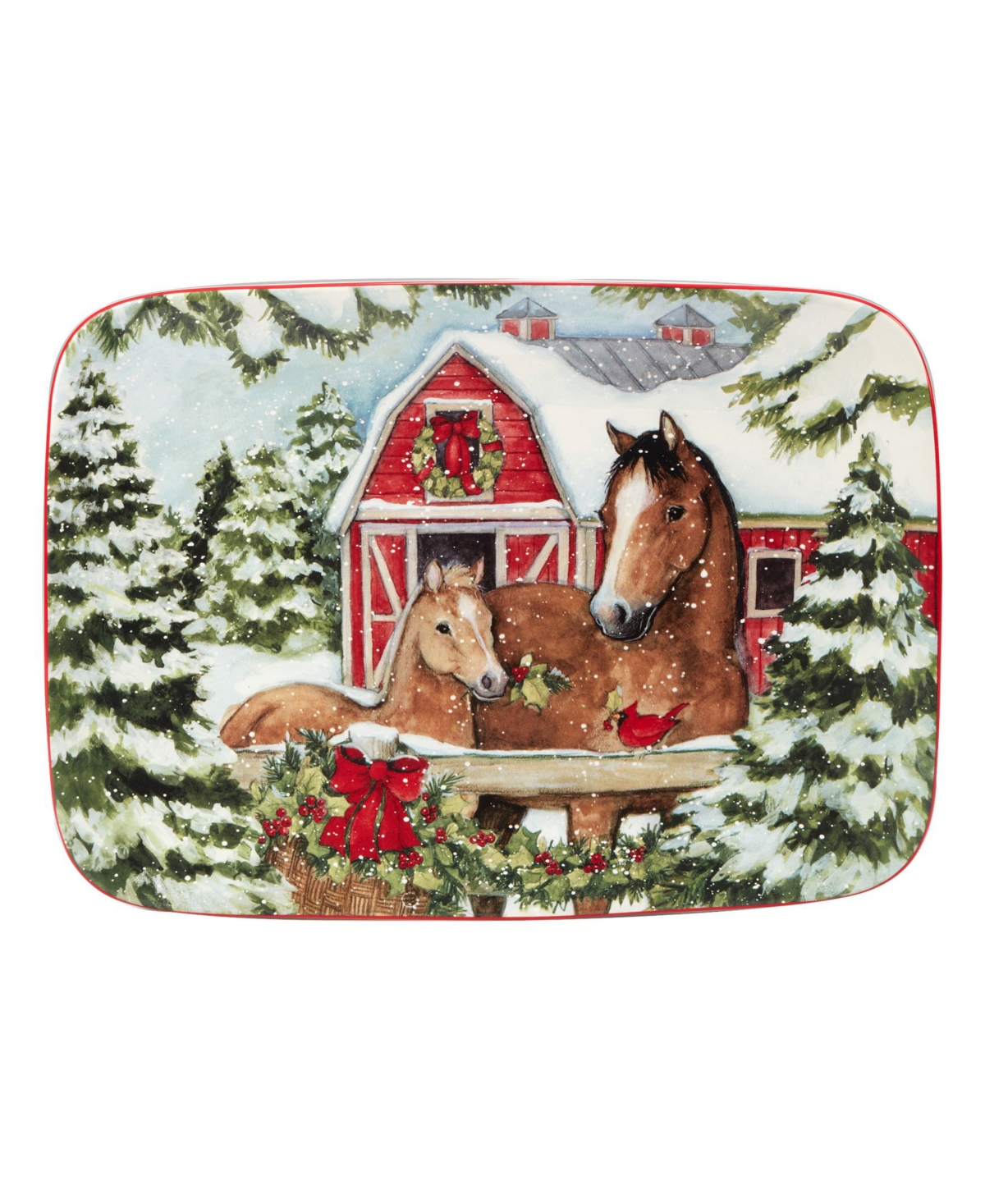 Click here for Homestead Christmas Rectangular Platter  14 x 10 -... prices