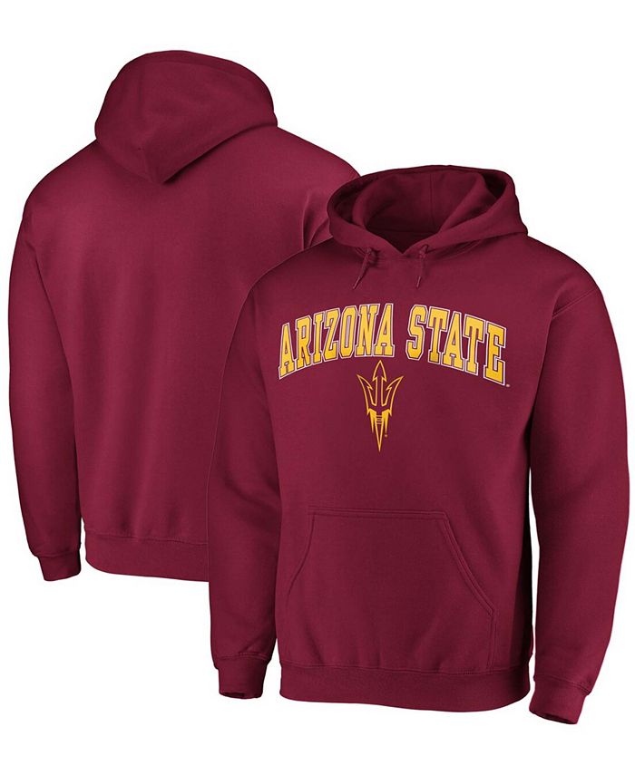 Fanatics Men's Maroon Arizona State Sun Devils Campus Pullover Hoodie ...
