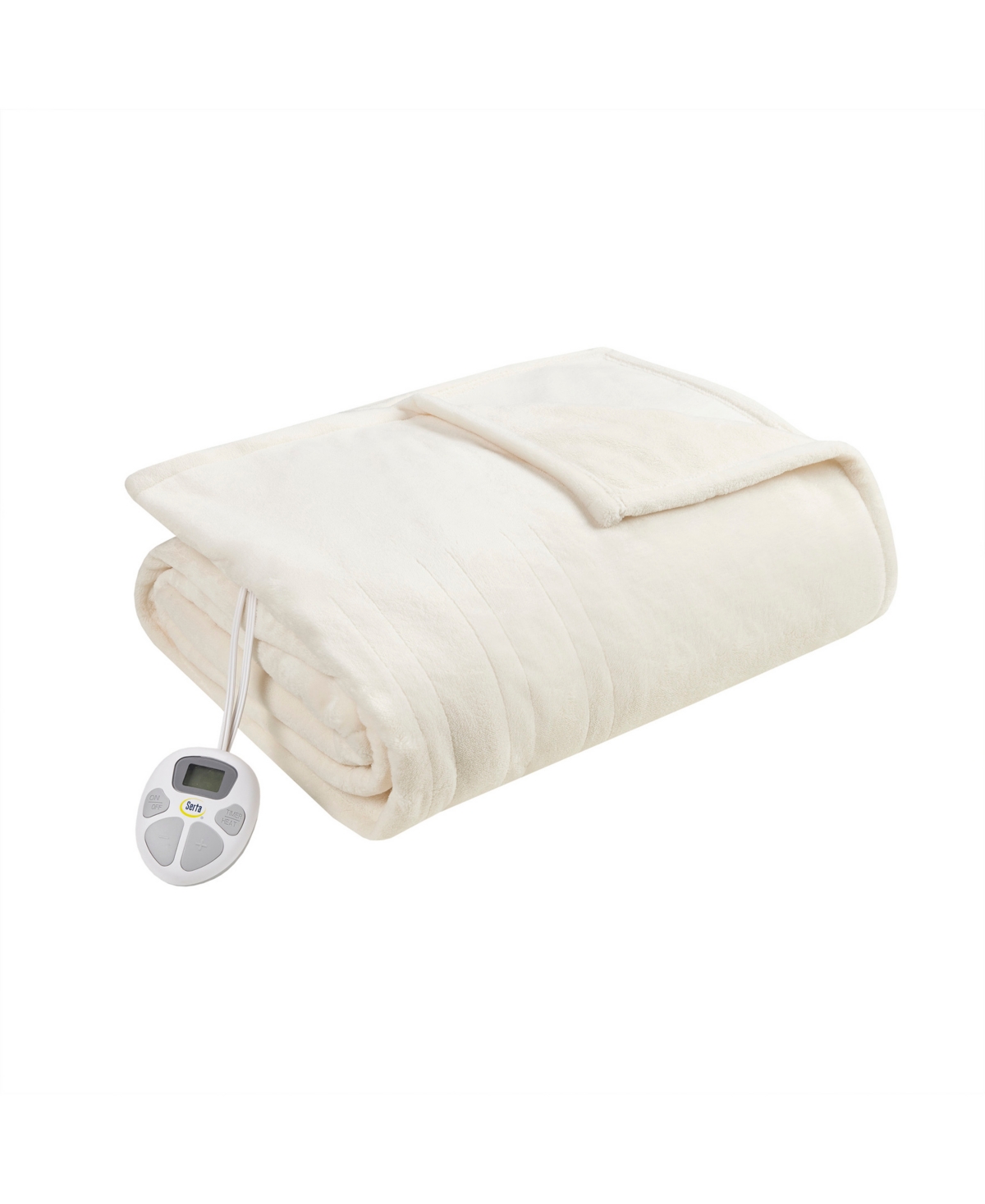 Click here for Serta Electric Plush Blanket  Queen - Ivory prices