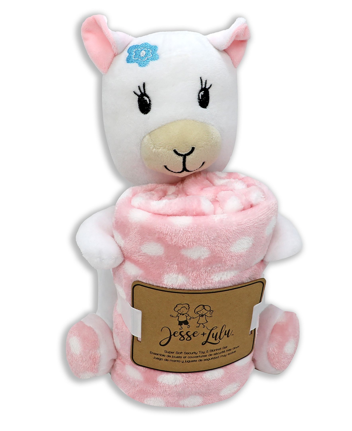 Baby Boys and Girls Plush Llama with Blanket, 2 Piece Set by Jesse