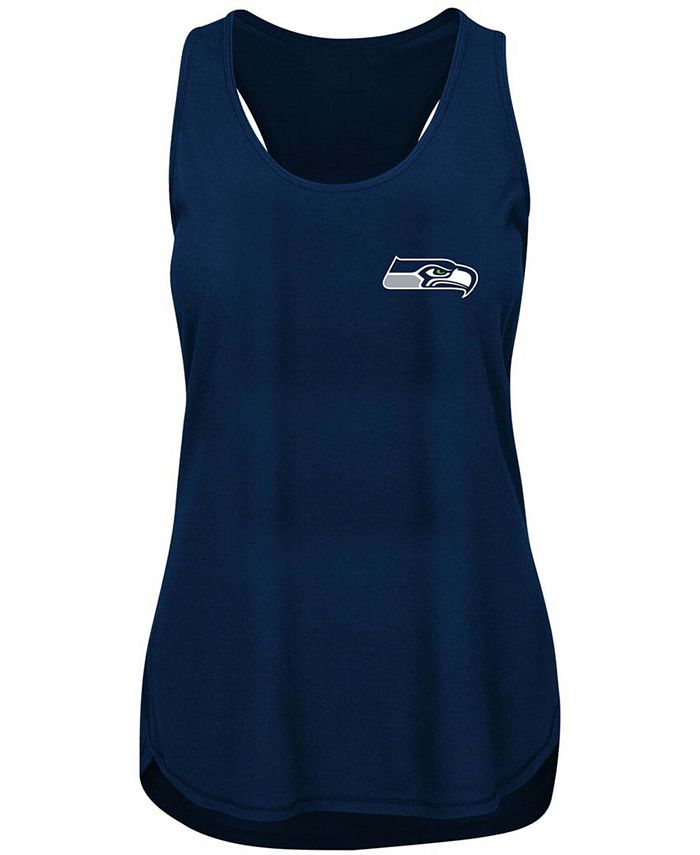 Fanatics Women's Plus Size College Navy Seattle Seahawks Racerback Tank ...