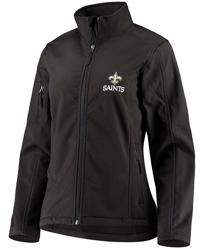 Dunbrooke Women's Black New Orleans Saints Full-Zip Sonoma Softshell ...