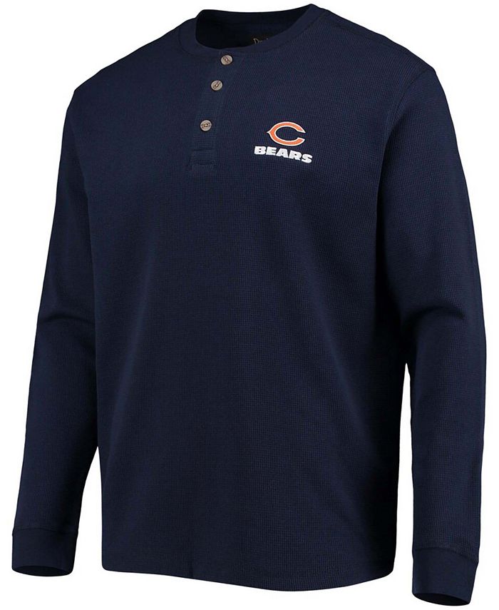 Dunbrooke Men's Navy Chicago Bears Logo Maverick Thermal Henley Long ...