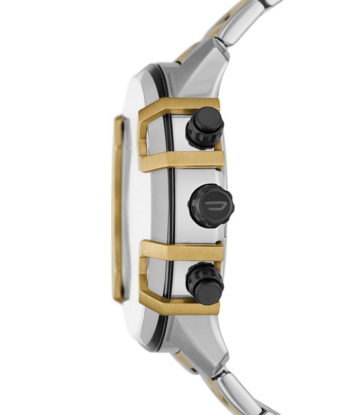 Diesel Men's Griffed Chronograph Two-Tone Stainless Steel Bracelet ...