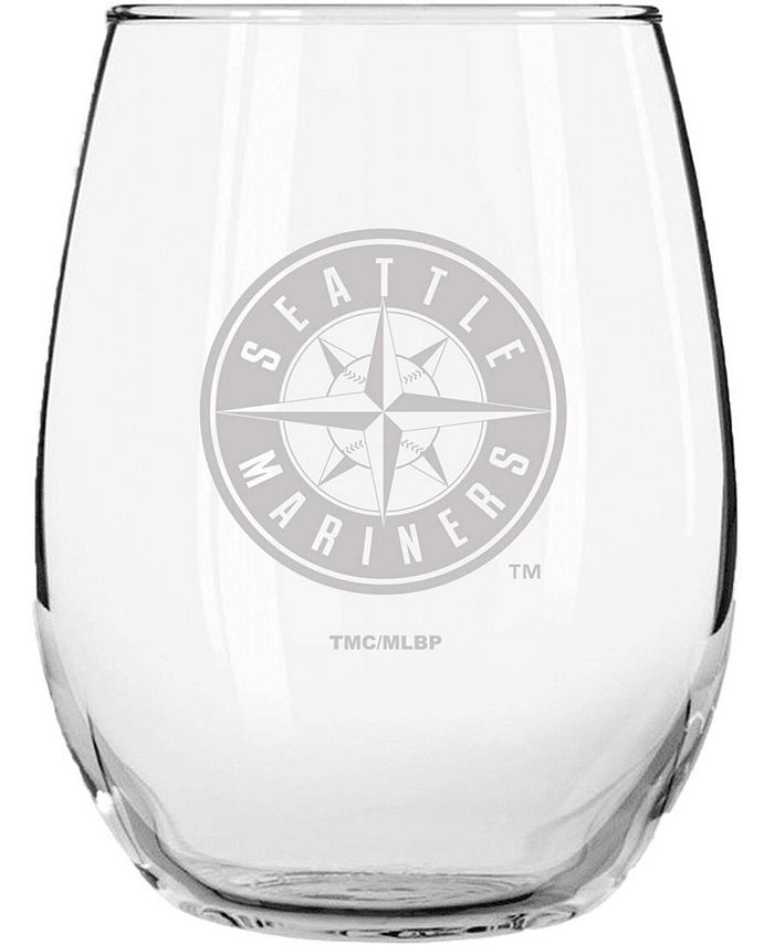 Memory Company Multi Seattle Mariners 15 oz Etched Stemless Glass ...