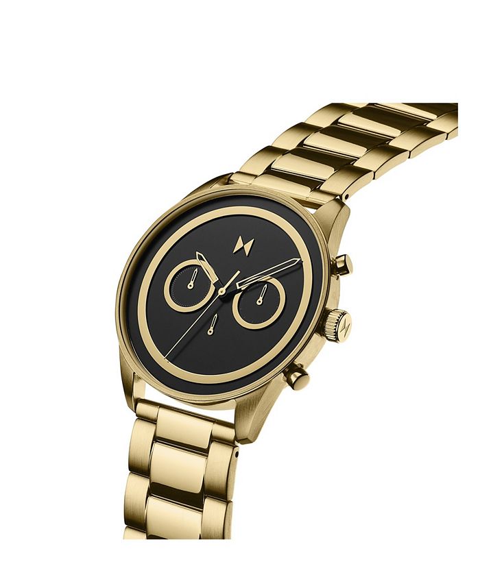 MVMT Men's Powerlane Gold-Tone Bracelet Watch, 47mm - Macy's