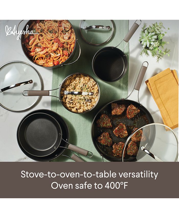 Ayesha Curry 10-Pc. Hard-Anodized Collection Nonstick Cookware Set - Macy's