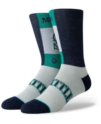 Men's Green Seattle Mariners Pop Fly Logo Crew Socks - Macy's