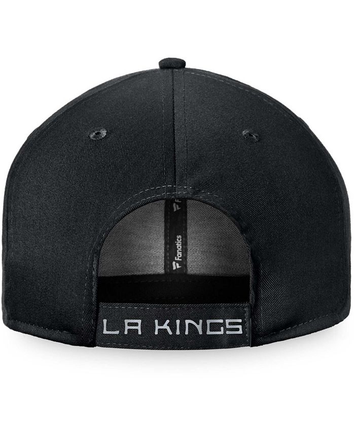 Fanatics Men's Black, Gray Los Angeles Kings Core Adjustable Hat - Macy's