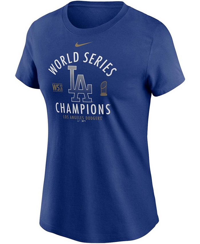 Nike Women's Royal Los Angeles Dodgers 2020 World Series Champions T ...
