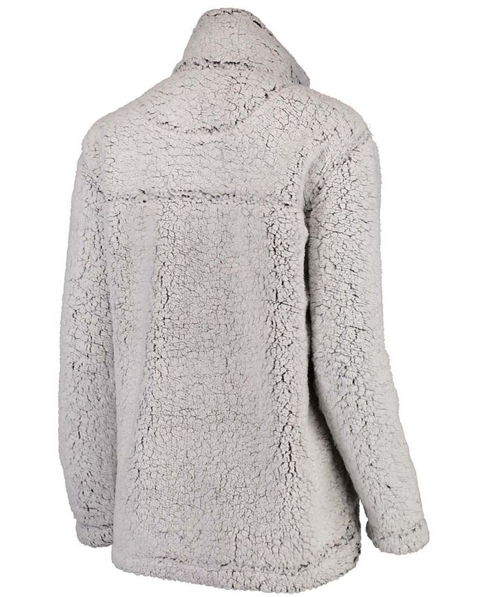 Boxercraft Women's Gray Alabama Crimson Tide Sherpa Super-Soft Quarter ...