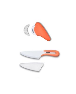 Peterson Housewares Ceramic Pizza Cutter and Knife Set - Macy's