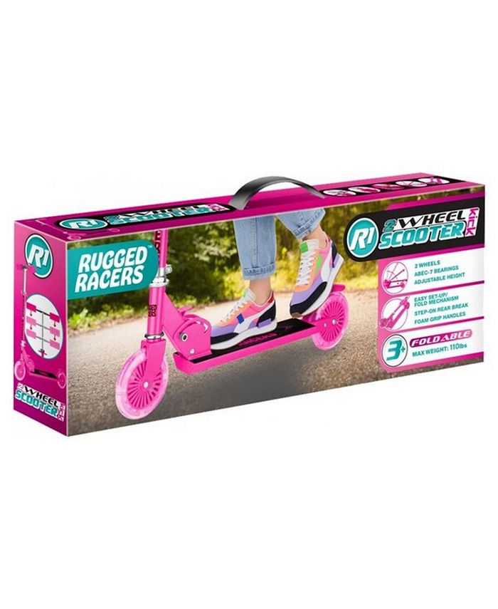 Rugged Racers 2 Wheel Foldable Kids Scooter - Macy's