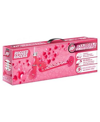 Rugged Racers 2 Wheel Scooter with Heart Design and LED Lights - Macy's