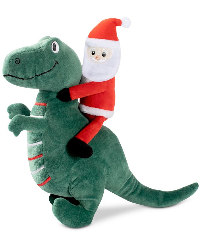Fringe Studio Santa Saurus Rex Plush Dog Toy - Macy's