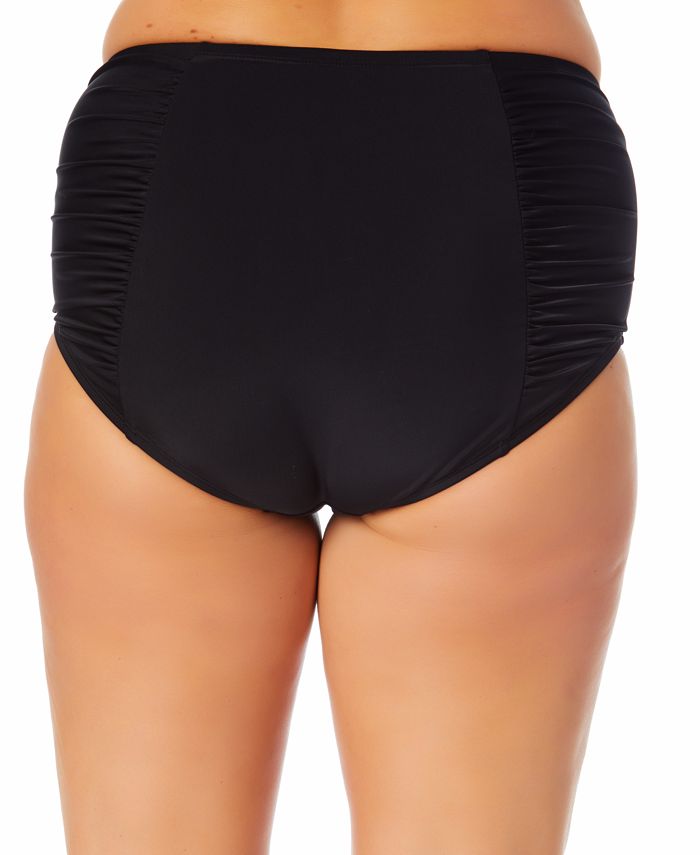 California Waves California Waves Trendy Plus Size Ruched High Waist