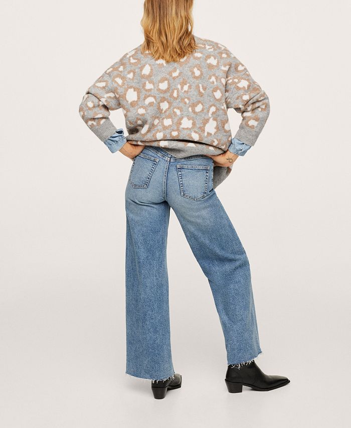 MANGO Women's Leopard Print Cardigan - Macy's