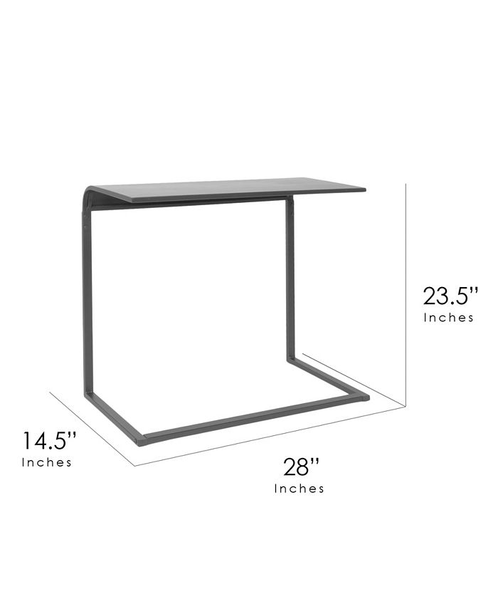 American Art Decor Portable Compact Home Office C-Shaped Desk - Macy's