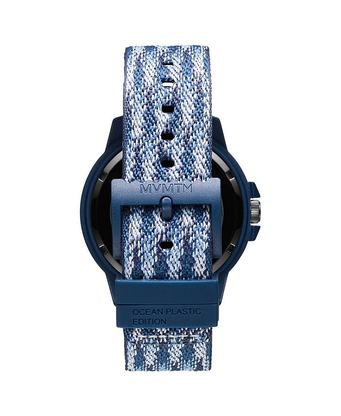 MVMT Men's Ocean Plastic Edition Blue Nylon Strap Watch 45mm & Reviews ...