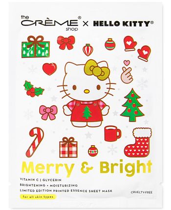 The Crème Shop x Hello Kitty Merry & Bright Printed Essence Sheet Mask ...