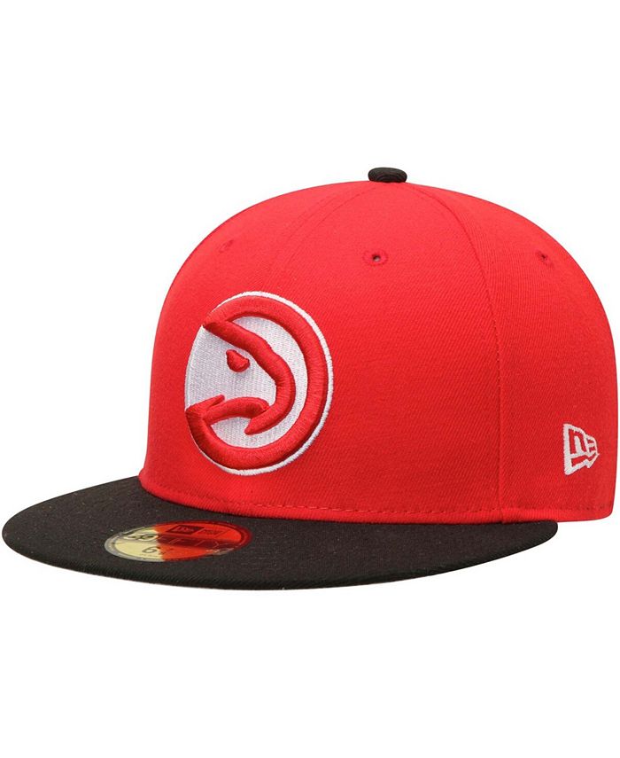 New Era Men's Red, Black Atlanta Hawks Official Team Color 2Tone ...